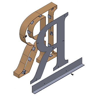 Sign Letters & Logos – Fabricated Metal | Gemini Signage