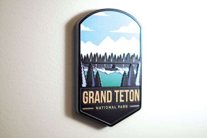 Raised Printed Indoor or Outdoor Signage - Gemini