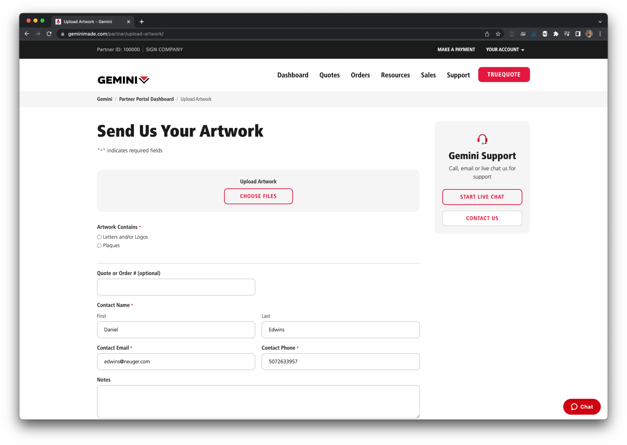 Partner Portal Information