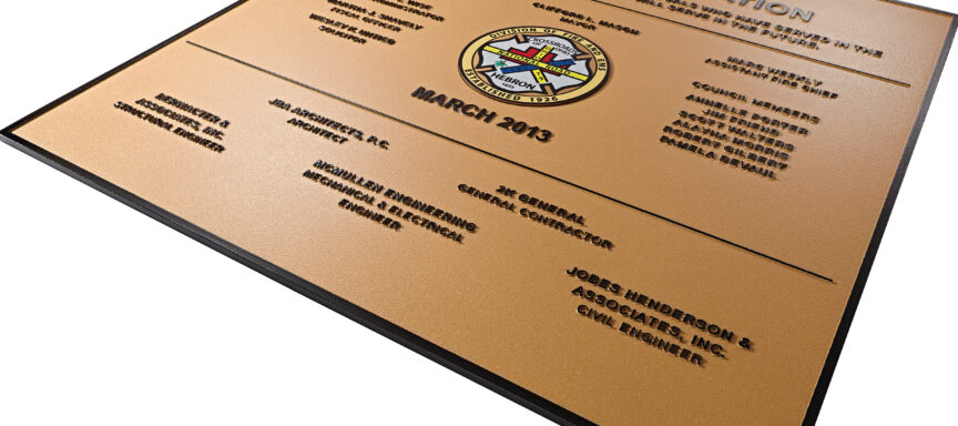 Metal Plaques – Cast & Precision Tooled | Gemini Signage